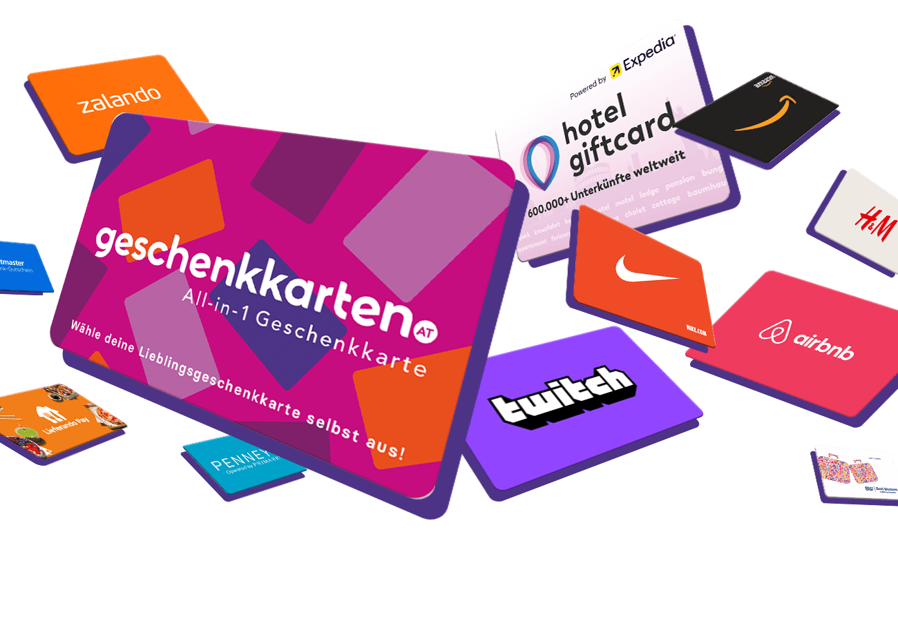 Große Vielfalt an Geschenkkarten jetzt online kaufen