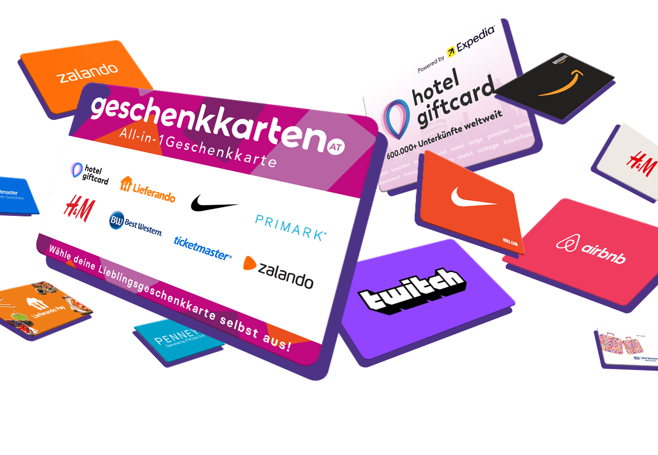Große Vielfalt an Geschenkgutscheinen online kaufen